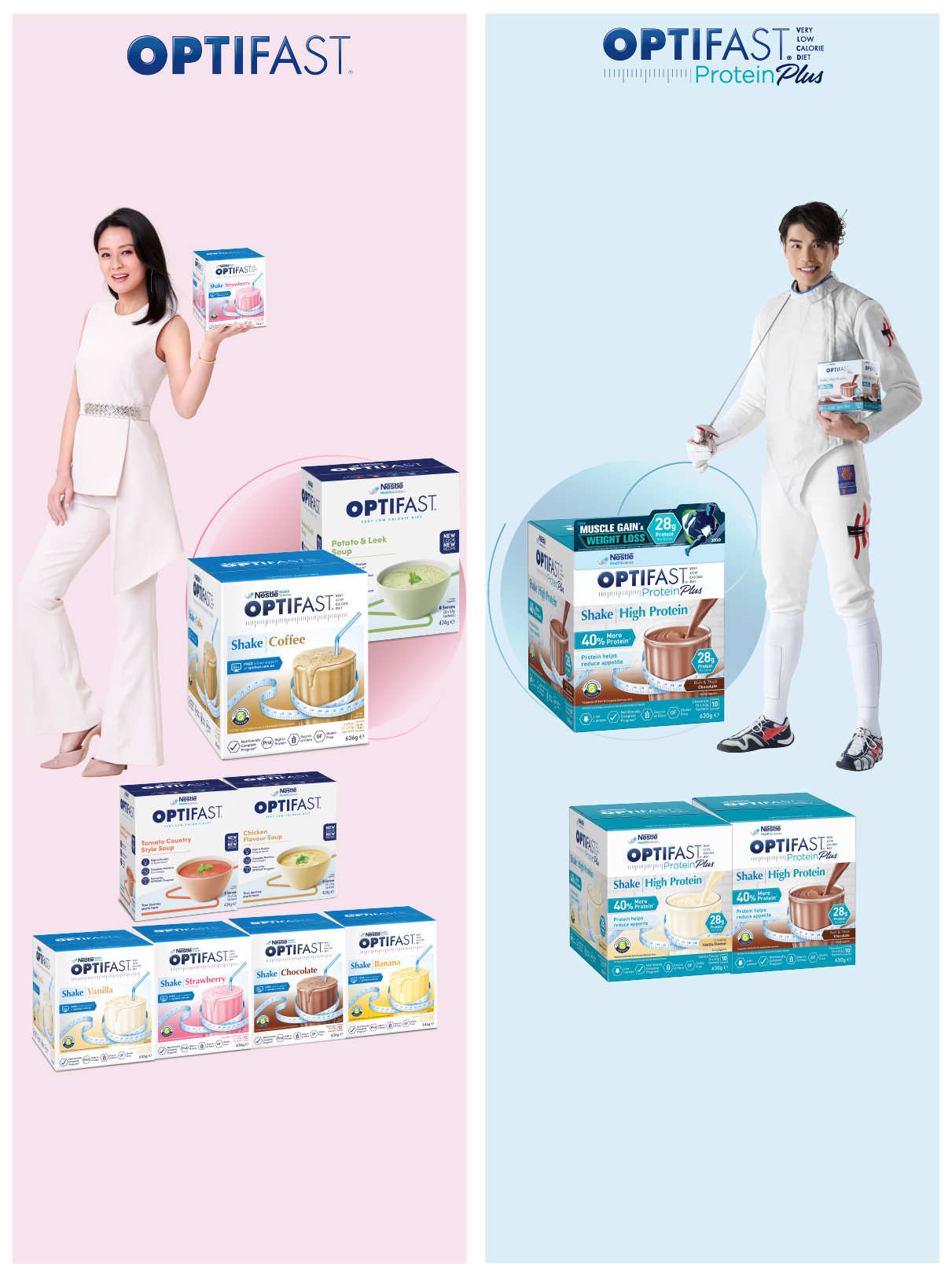 OPTIFAS ® 瘦身代餐，比節食更有效 Δ